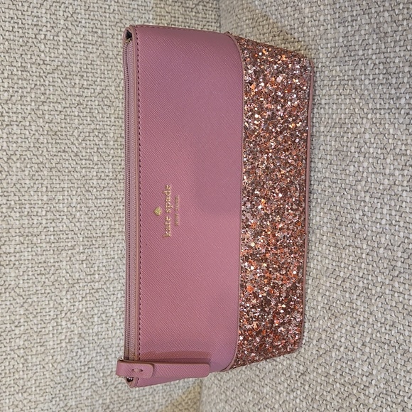 kate spade | Bags | Kate Spade Pink Saffiano Leather And Rhinestone ...